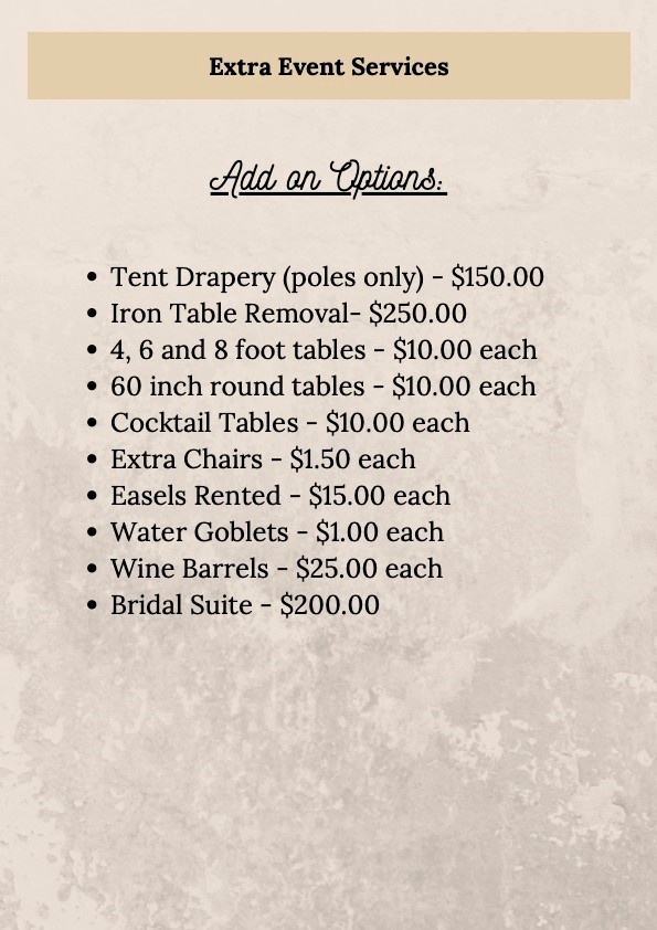 Raffaldini Vineyards and Winery LLC - Host An Event - Plan Your Event ...